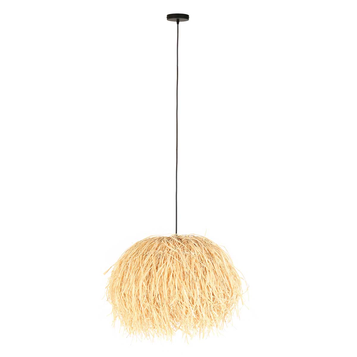 Lampe suspendue avec abat-jour en herbe Anne Light & Home Grass ...