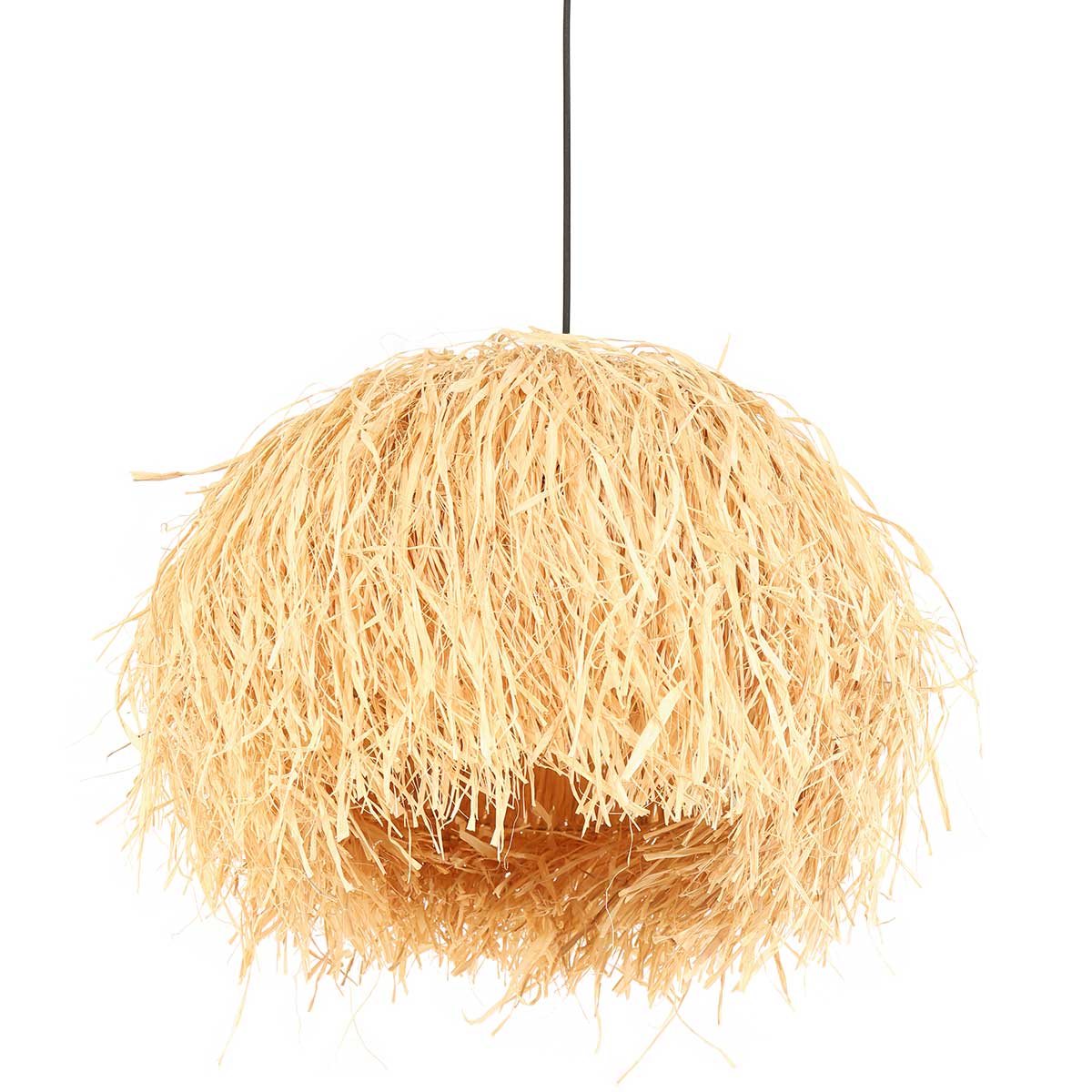 Lampe suspendue avec abat-jour en herbe Anne Light & Home Grass ...