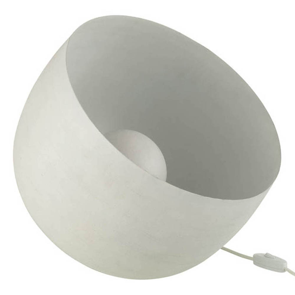 Lampe de table moderne ronde blanche Jolipa Milo - Lampesenligne.fr