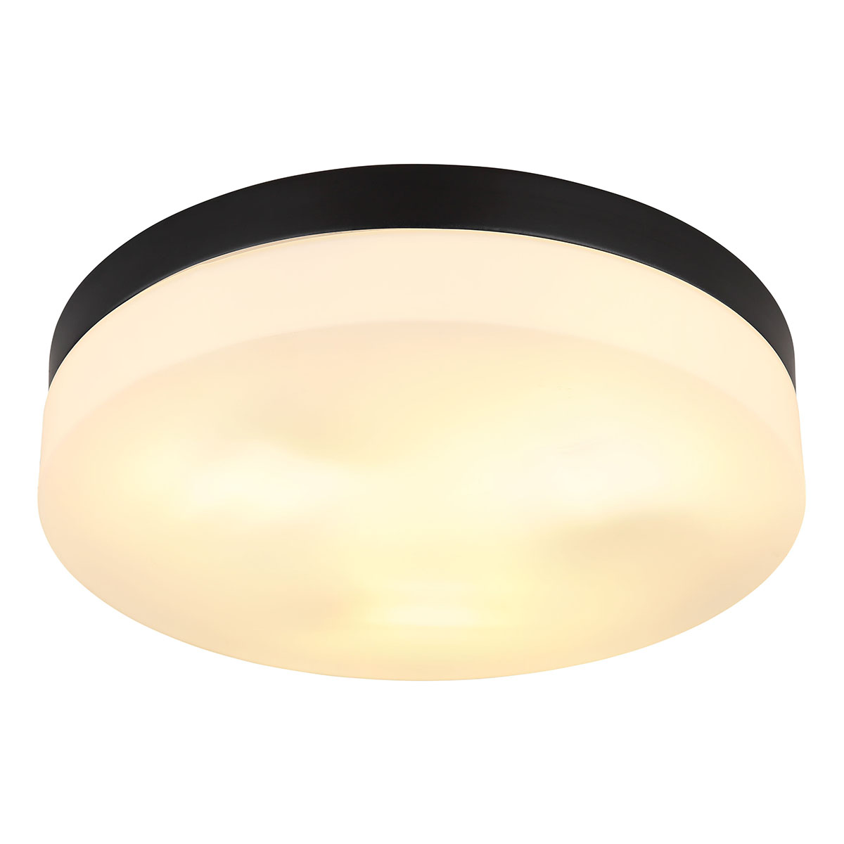 Lampe extérieure moderne ronde noire Globo Vranos - Lampesenligne.fr